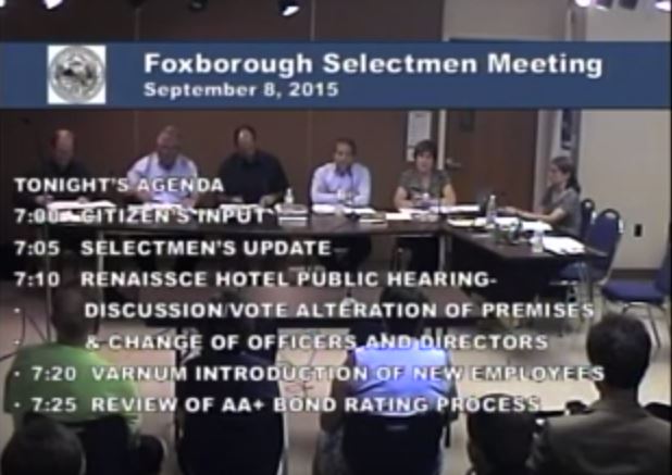 9 8 15 Board Of Selectmen Meeting