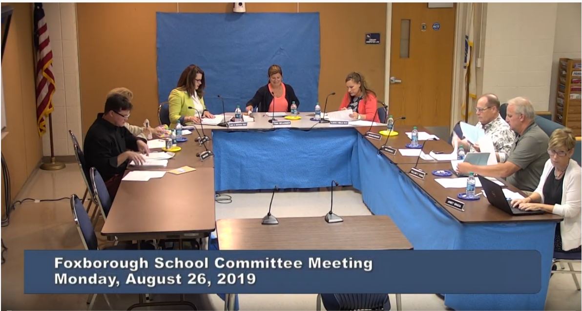 8/26/2019 School Committee Meeting