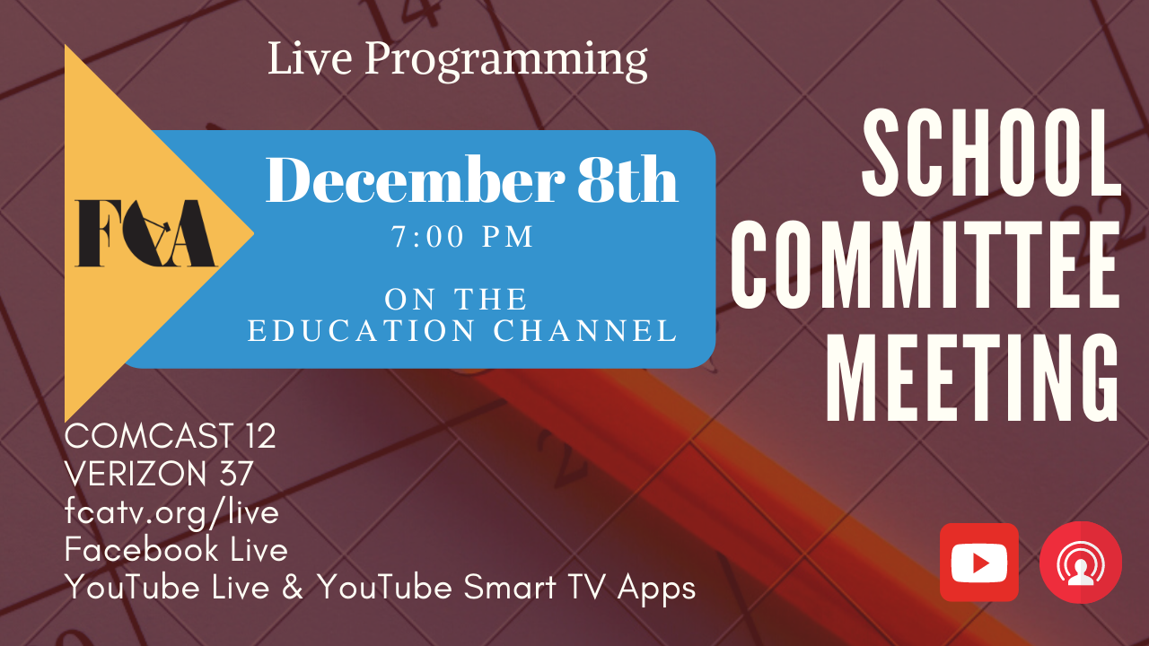 School Committee Meeting 12/8/2020